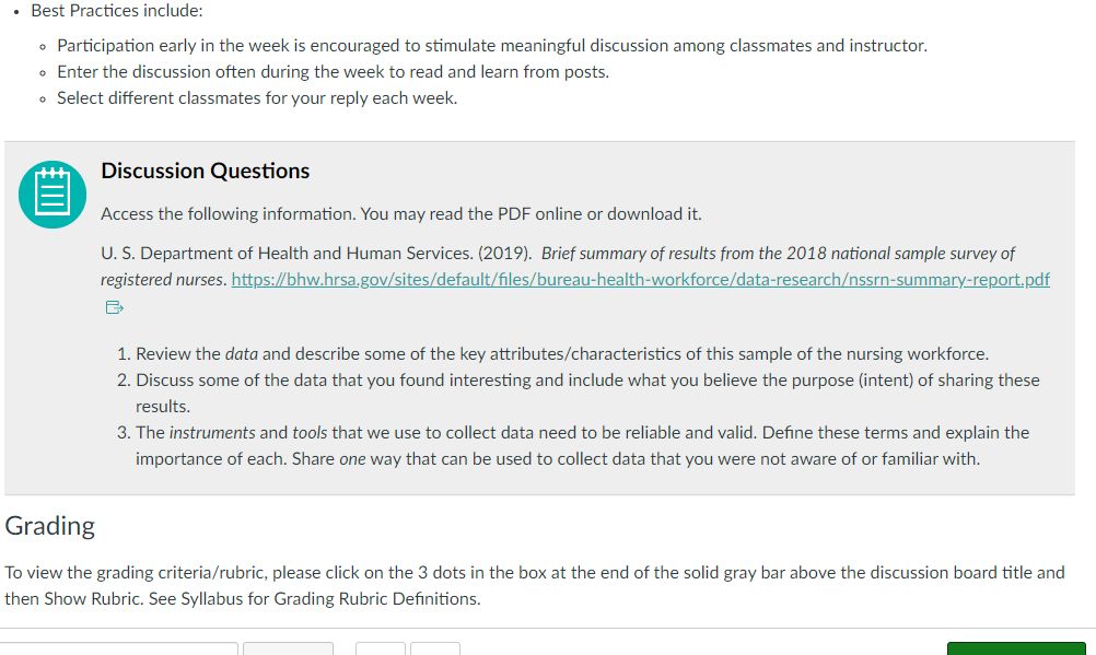 (Solution) NR439 Entire Course Week 1-8 (Discussions & Assignments ... (Solution) NR439 Entire Course Week 1-8 (Discussions & Assignments ...
