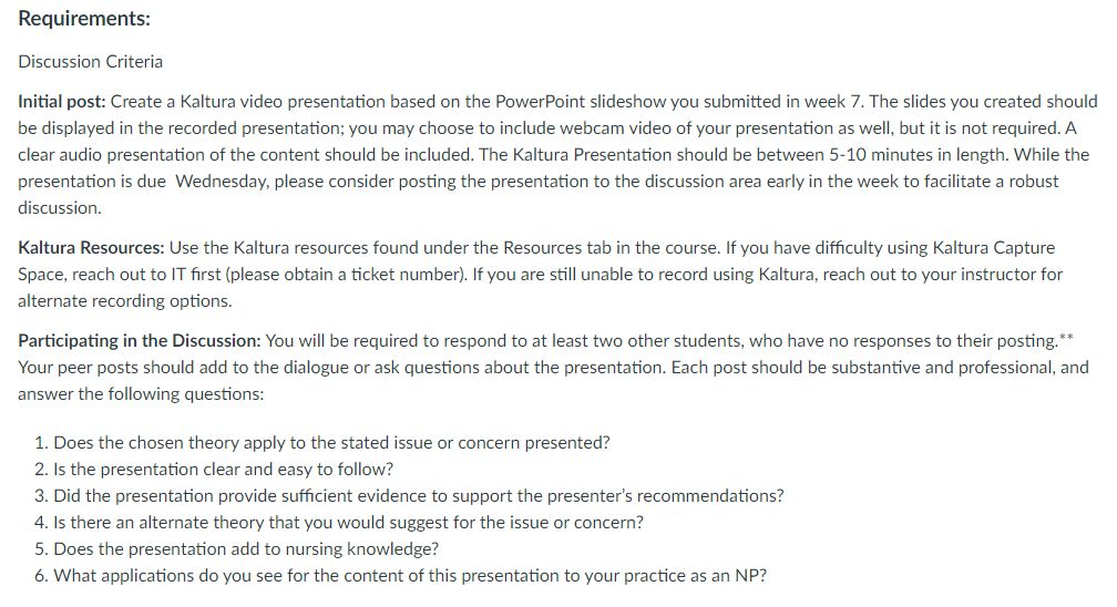 (Answered) NR501NP Discussions -Week 8: Peer Review Discussion - Scol ...