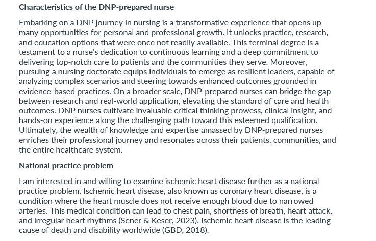 (Solved) NR715 Week 2: Discussion The DNP-Prepared Nurse and the Global Burden of Disease - Scol ...