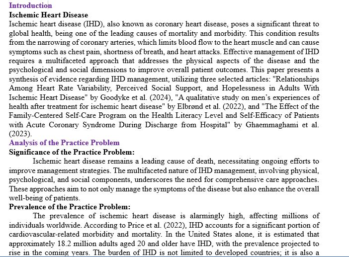 (Solved) NR715 Week 5: Assignment Evidence Synthesis - Scol Tutorials (Solved) NR715 Week 5: Assignment Evidence Synthesis - Scol Tutorials